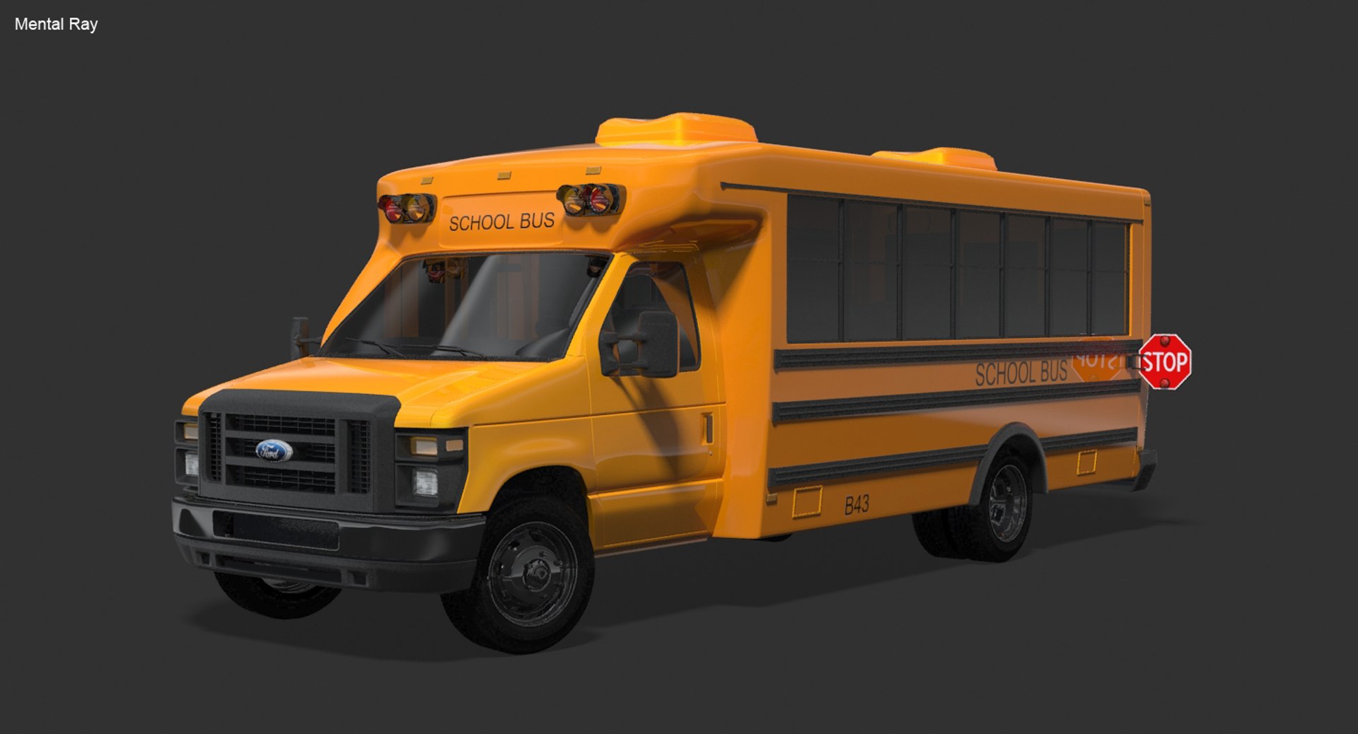 3D School Bus Model - TurboSquid 1053306