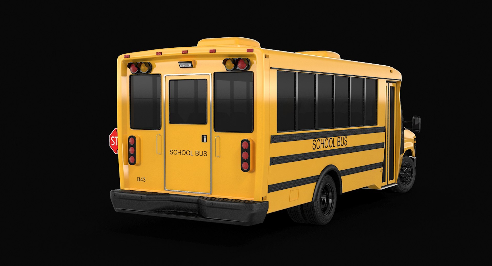 3D School Bus Model - TurboSquid 1053306