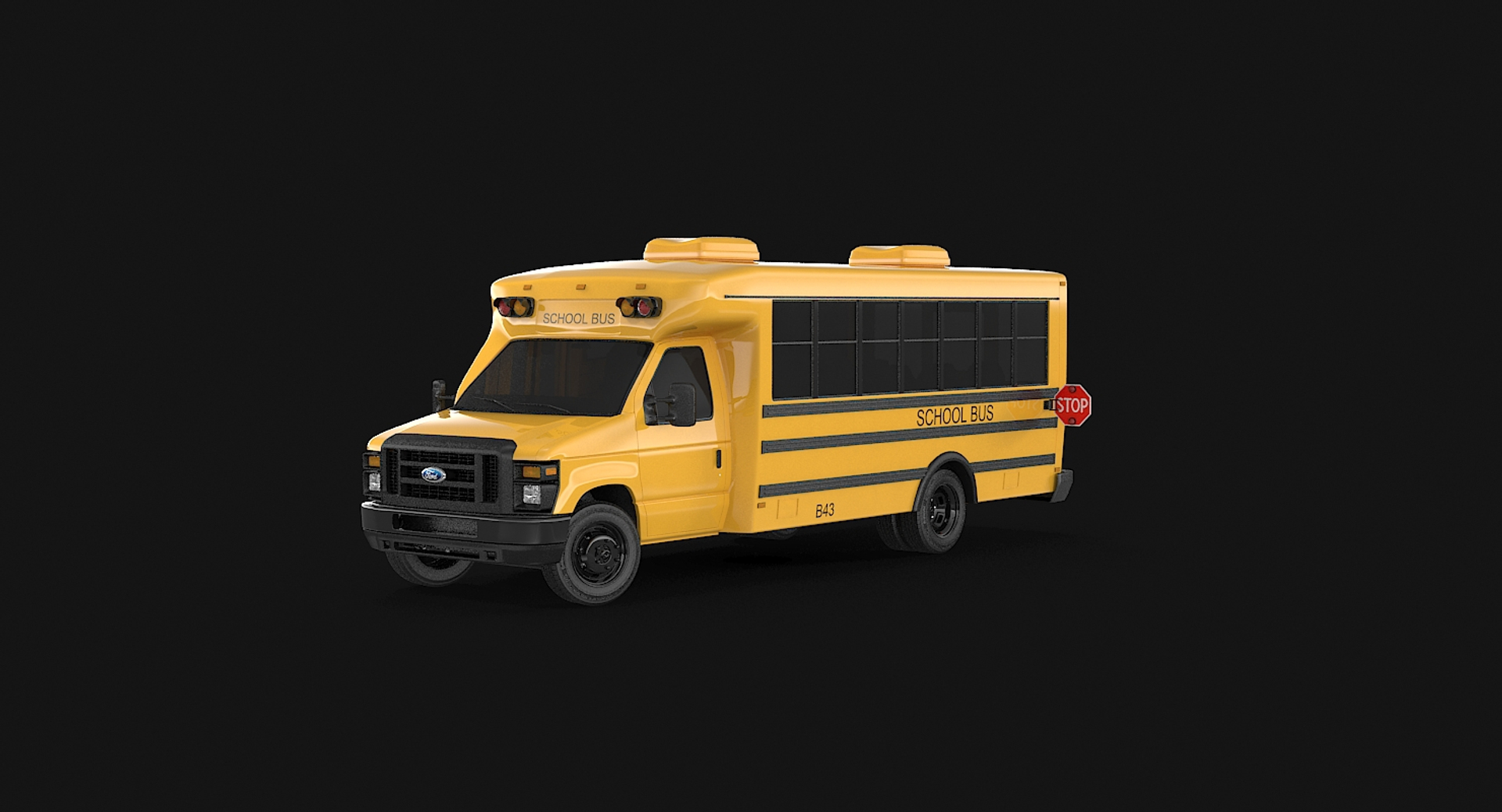 3D School Bus Model - TurboSquid 1053306