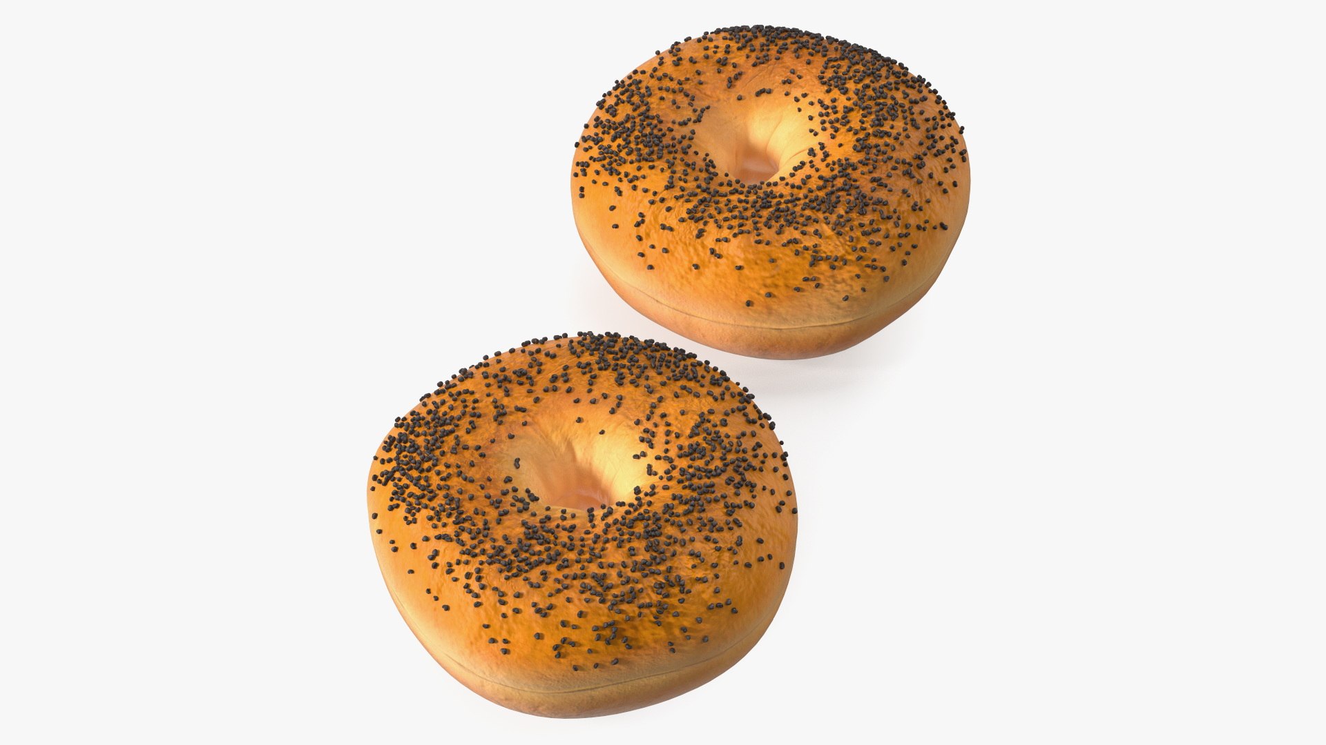 3D Poppy Seed Bagels - TurboSquid 2046585