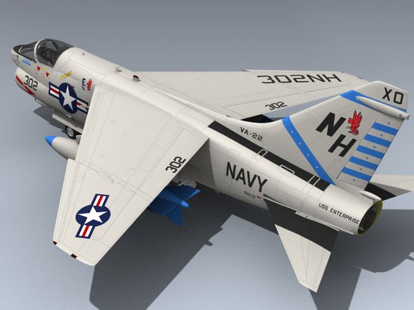 Vought F-8 Crusader 3D Models for Download | TurboSquid