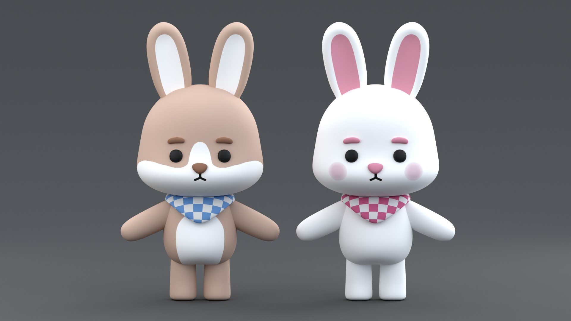 Free 3D Model Cute Bunny - TurboSquid 2282565