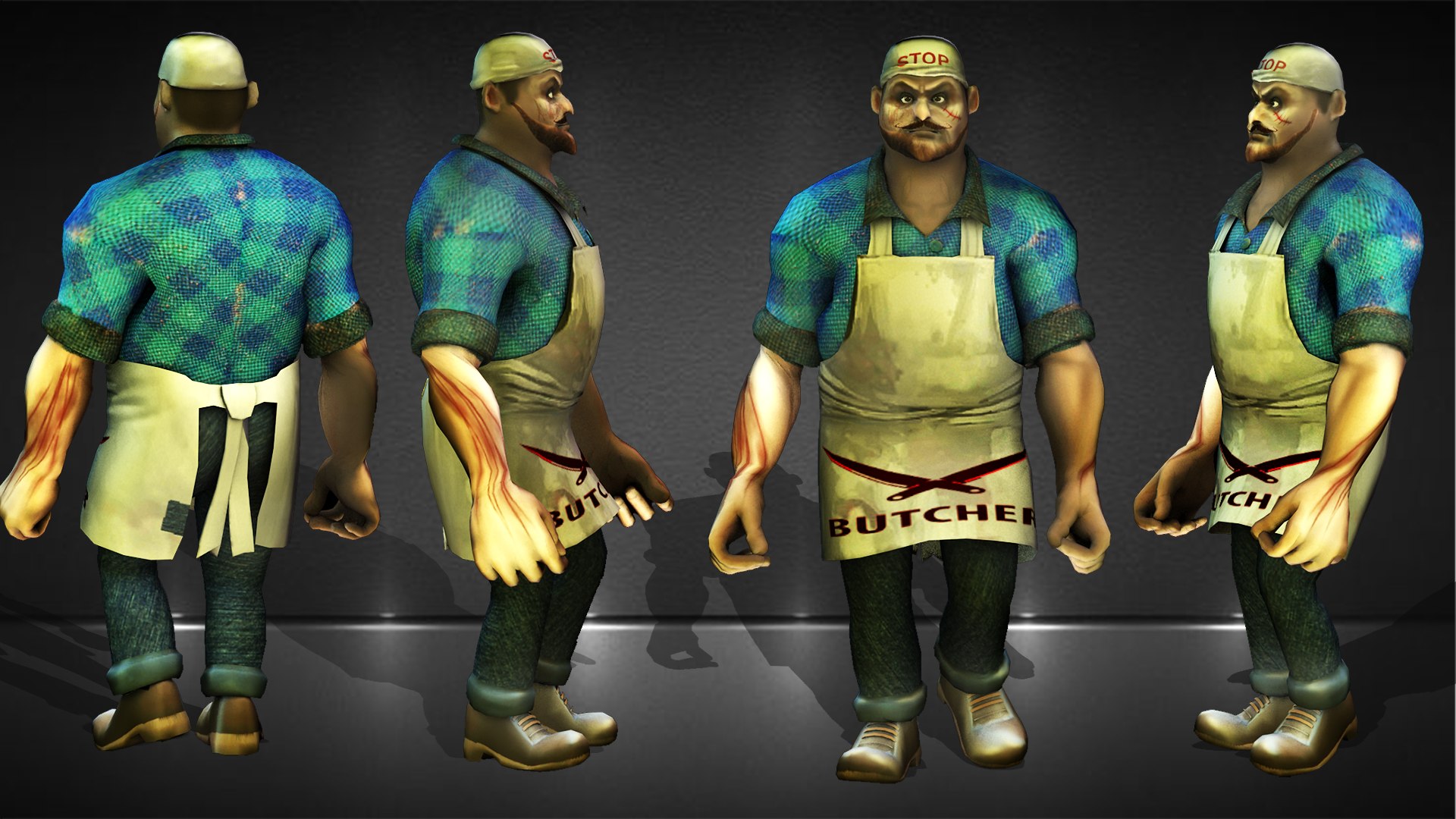 Scary Butcher Model - TurboSquid 1972148