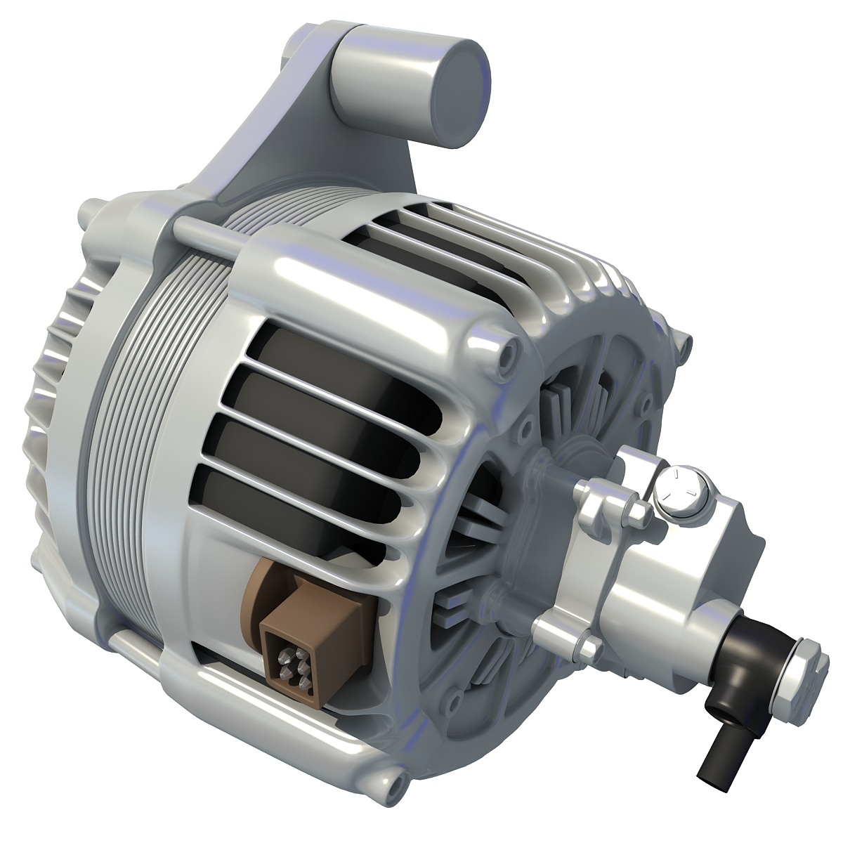 3d alternator engine car model
