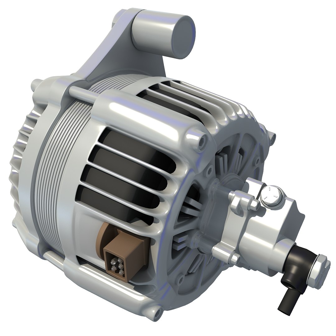 3d Alternator Engine Car Model