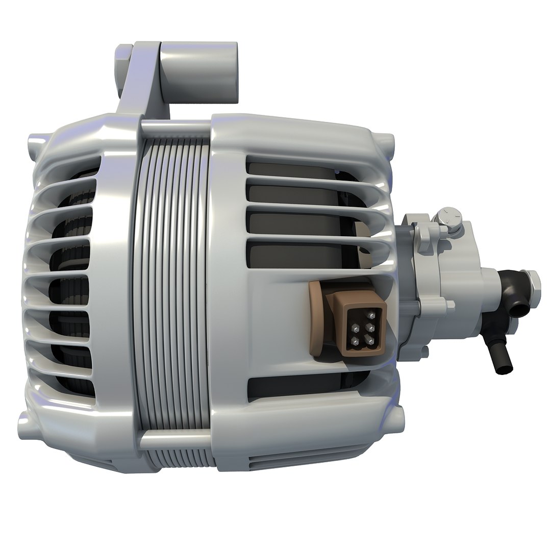 3d Alternator Engine Car Model