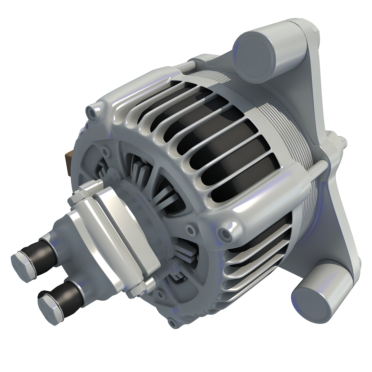 3d alternator engine car model