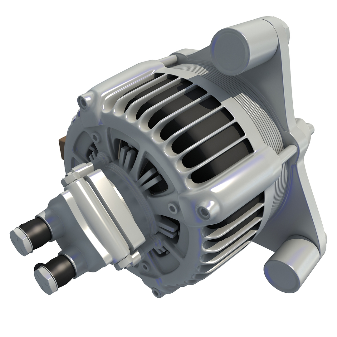 3d alternator engine car model