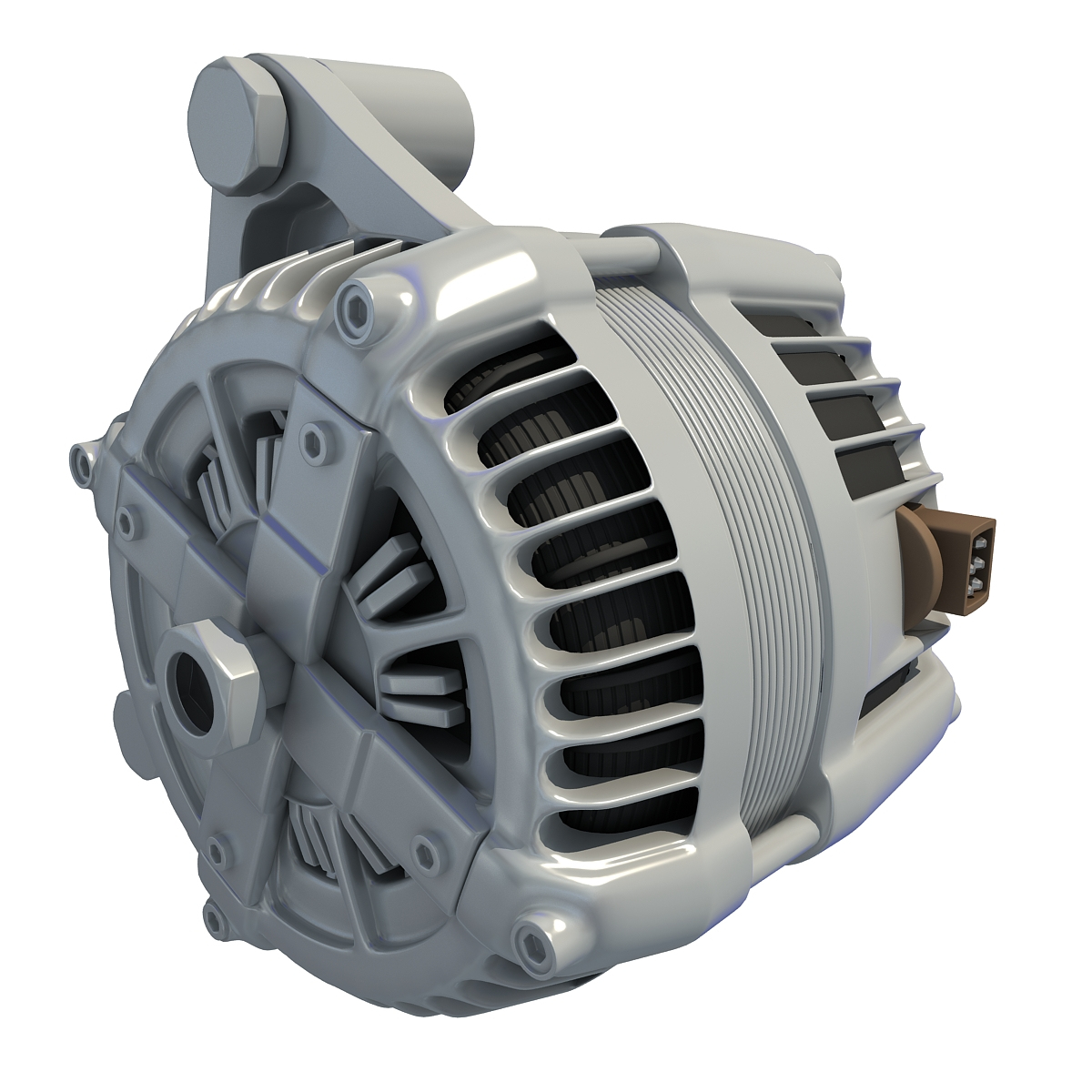 3d alternator engine car model