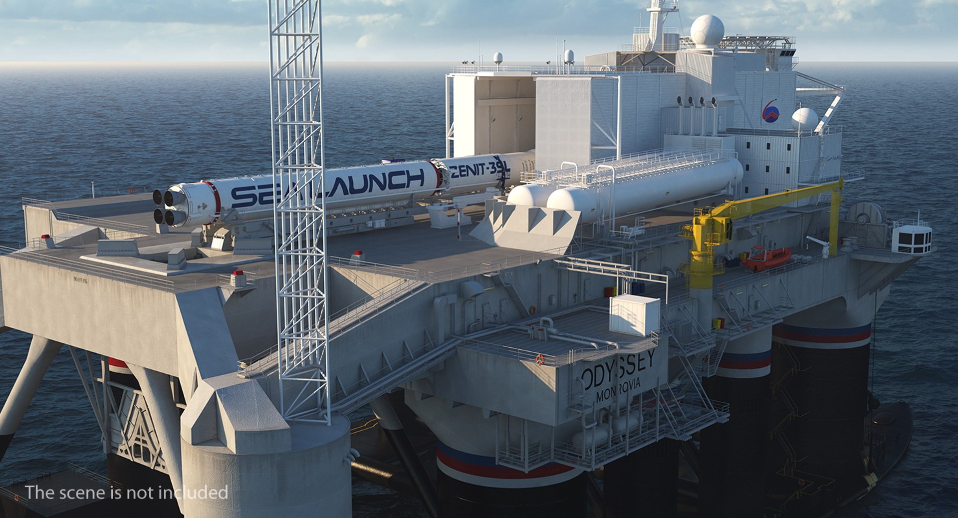 Sea launch platform odyssey model - TurboSquid 1413051