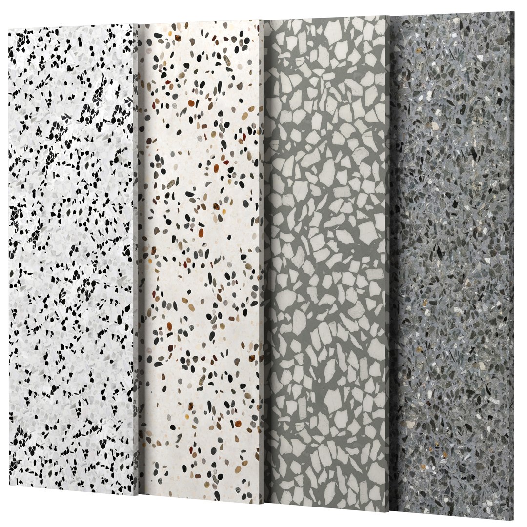 Terrazzo Porcelain Tiles - Set 01 Model - TurboSquid 2434660