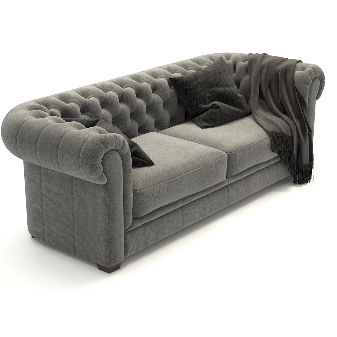 3d Mayson Chesterfield Seater Model