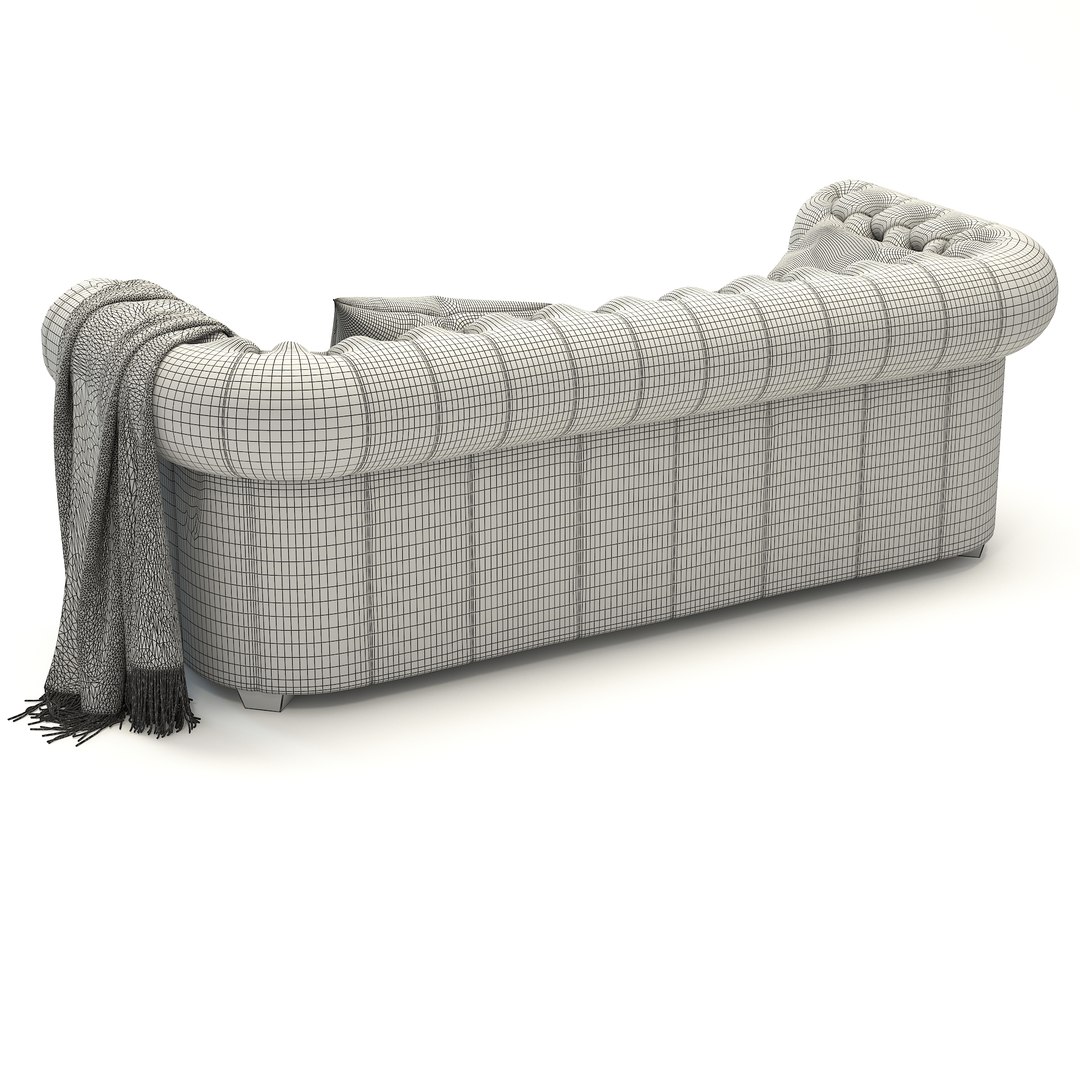 3d Mayson Chesterfield Seater Model