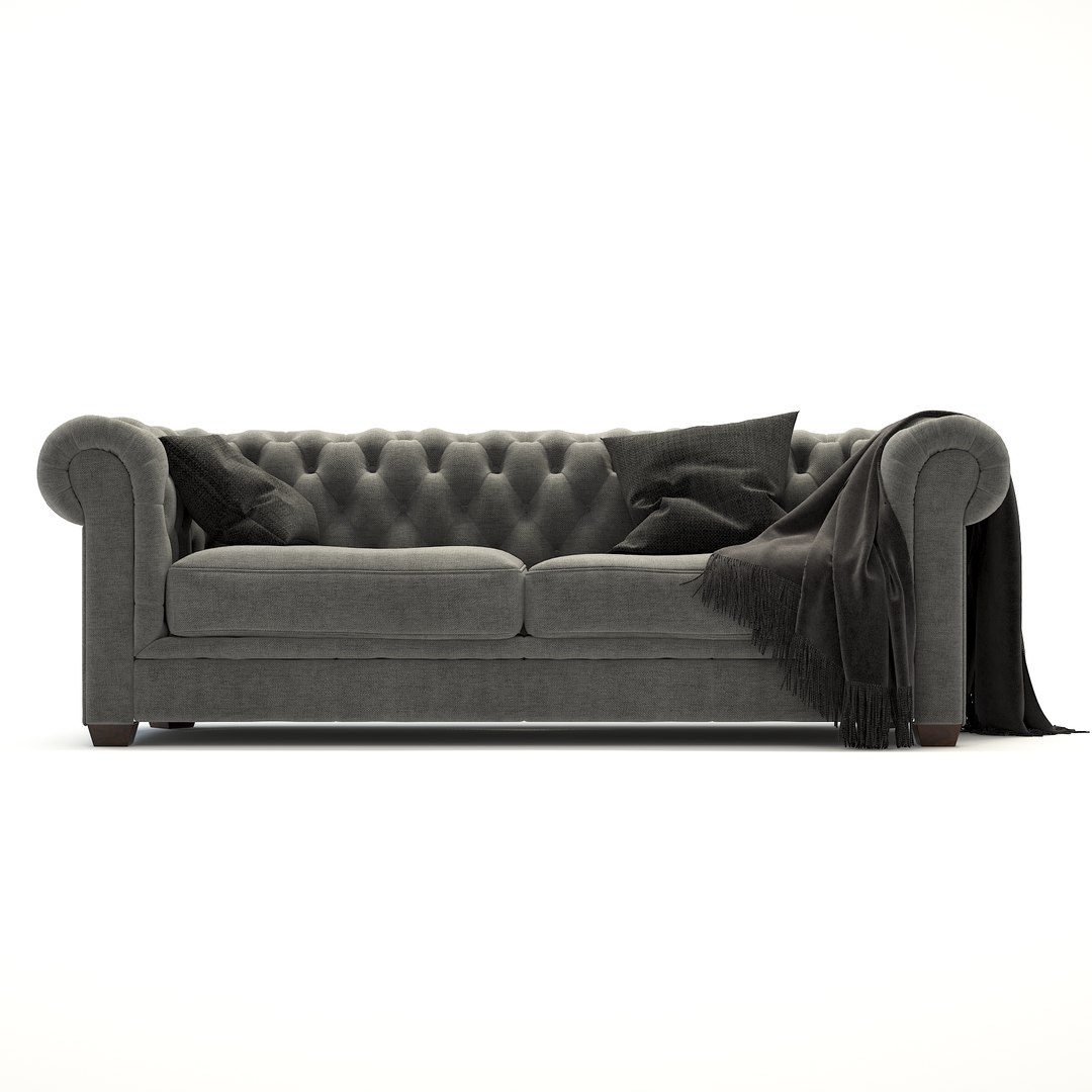 3d Mayson Chesterfield Seater Model