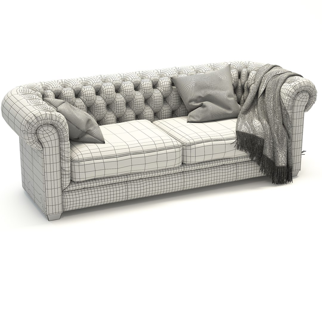 3d Mayson Chesterfield Seater Model