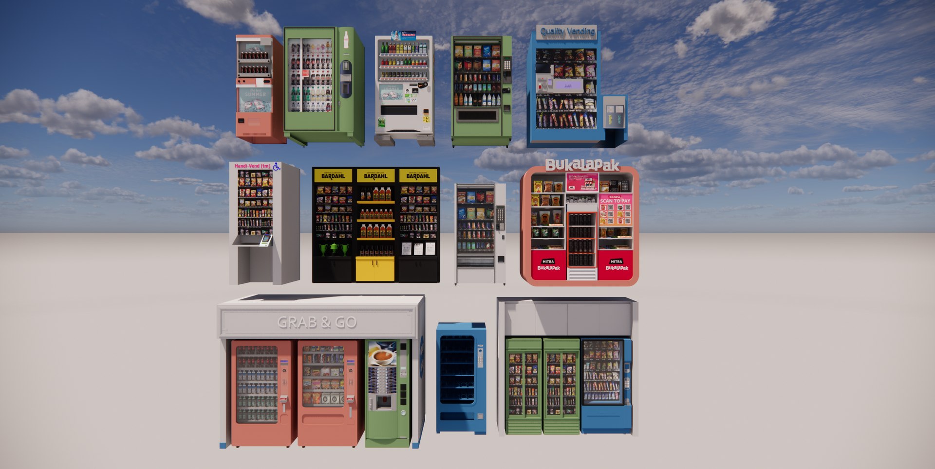 Vending Machines Collection-A3 Model - TurboSquid 2096587
