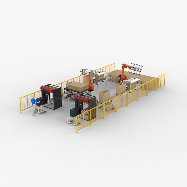 Automatic Packing and Sealing Automatic Line Modelo 3D - TurboSquid 1960134