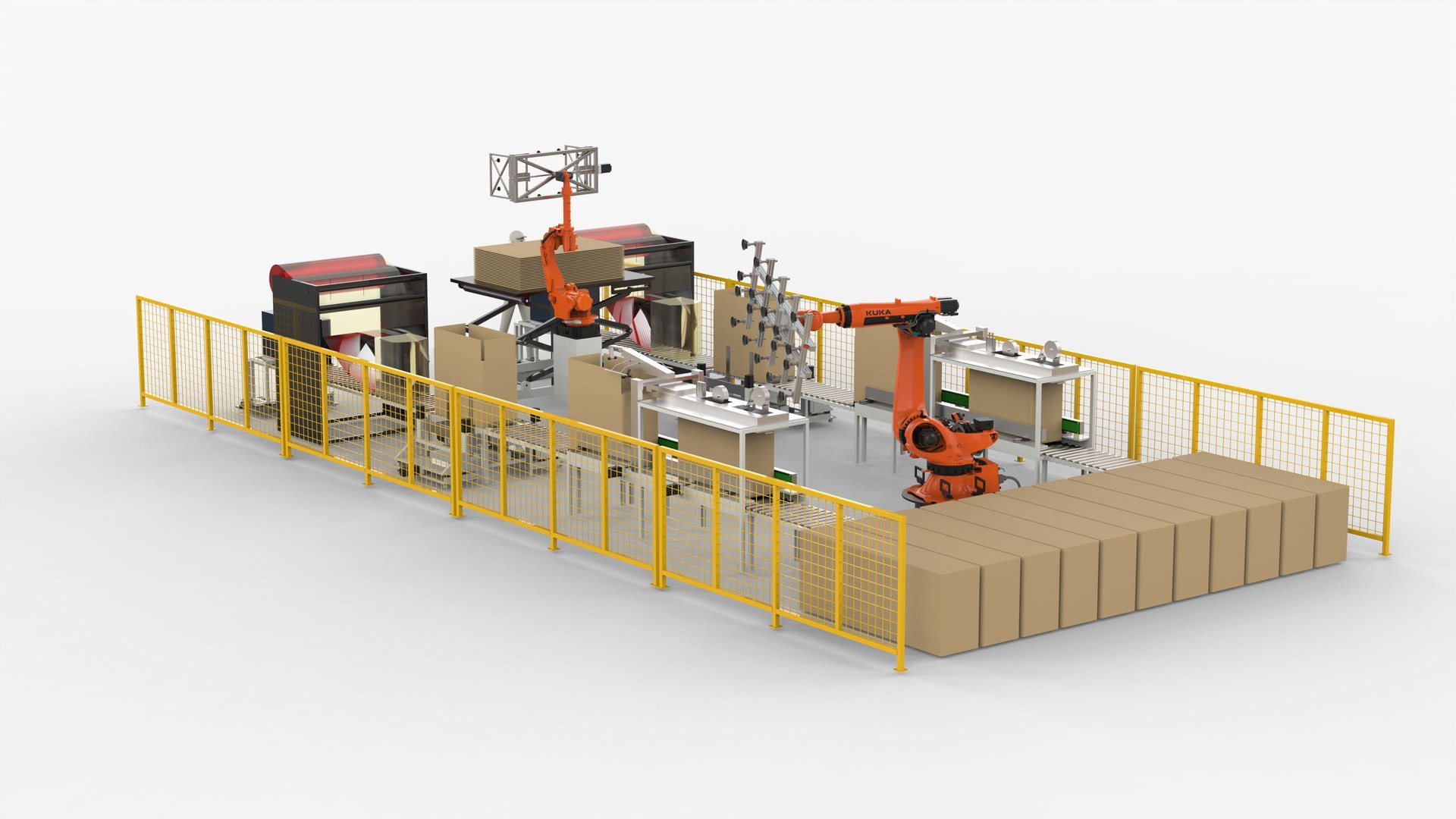 3D Model Automatic Packing And Sealing Automatic Line - TurboSquid 1960134