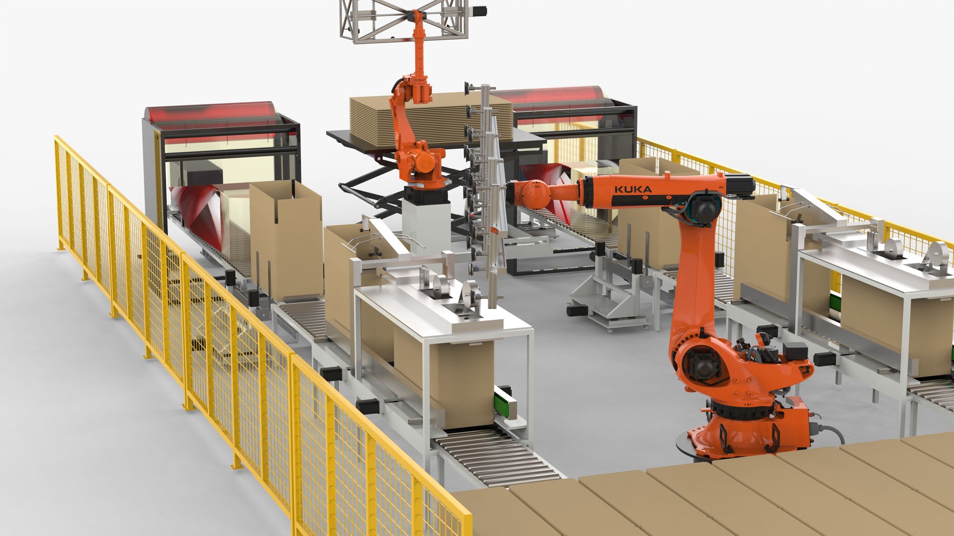 3D Model Automatic Packing And Sealing Automatic Line - TurboSquid 1960134