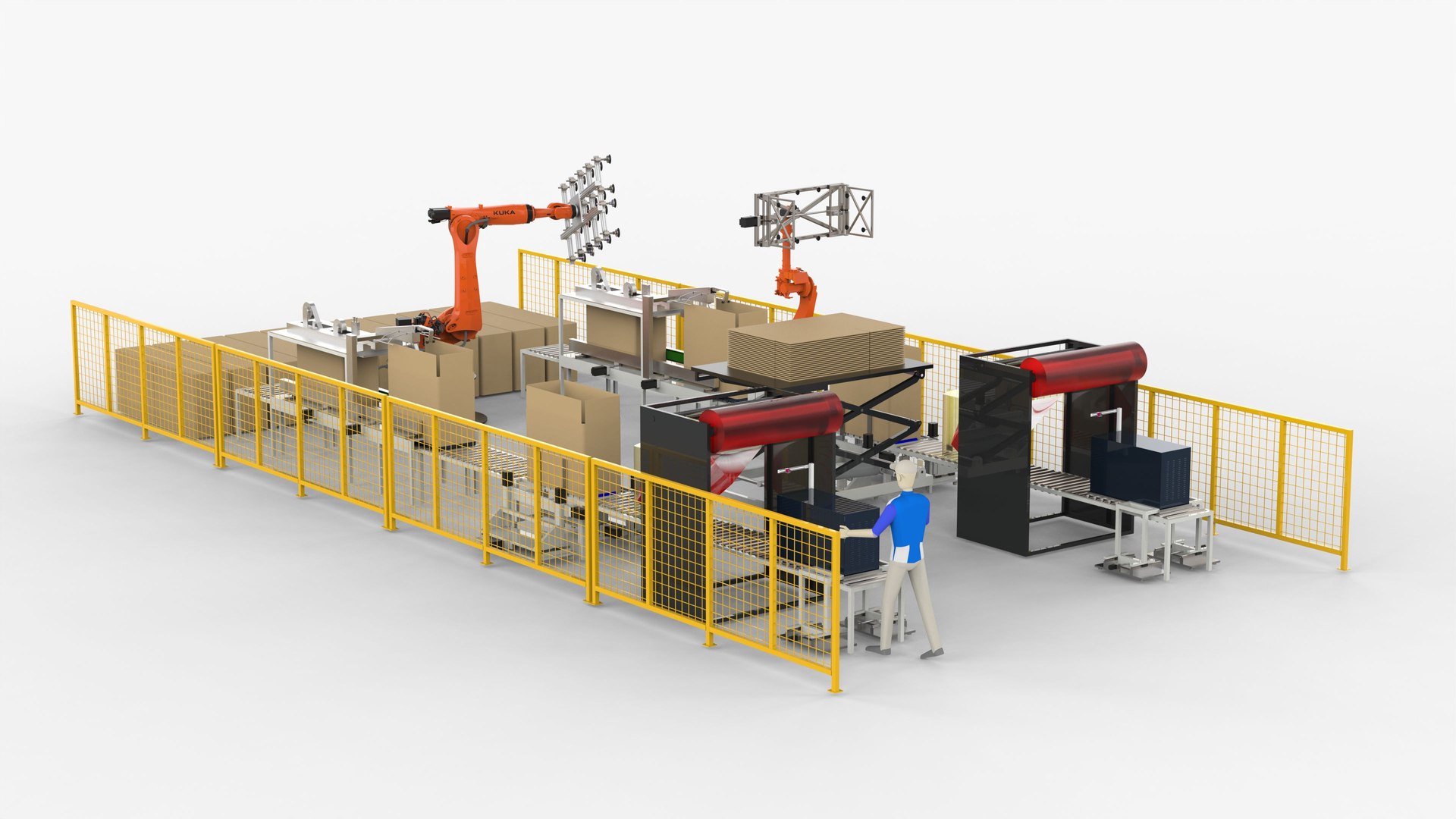 3D Model Automatic Packing And Sealing Automatic Line - TurboSquid 1960134