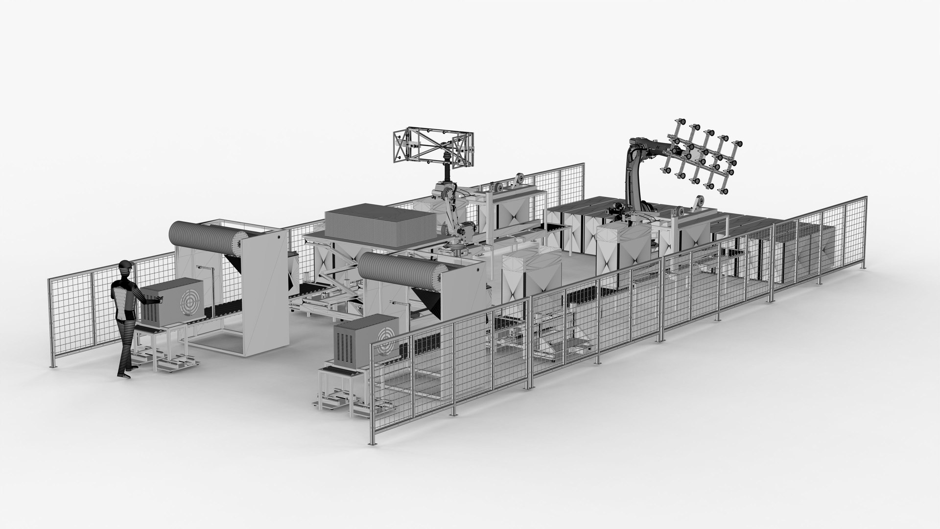 3D Model Automatic Packing And Sealing Automatic Line - TurboSquid 1960134