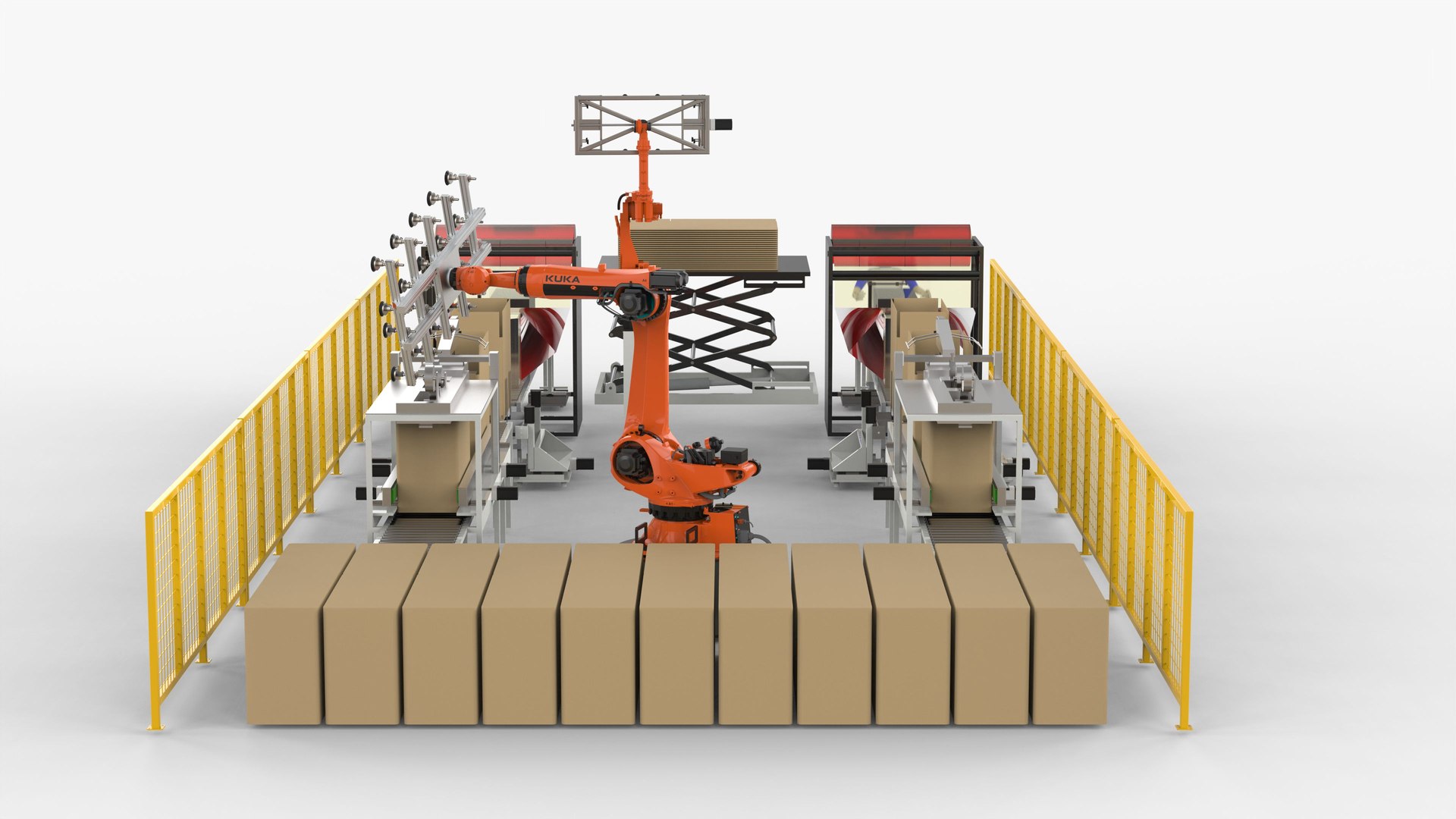 3D Model Automatic Packing And Sealing Automatic Line - TurboSquid 1960134