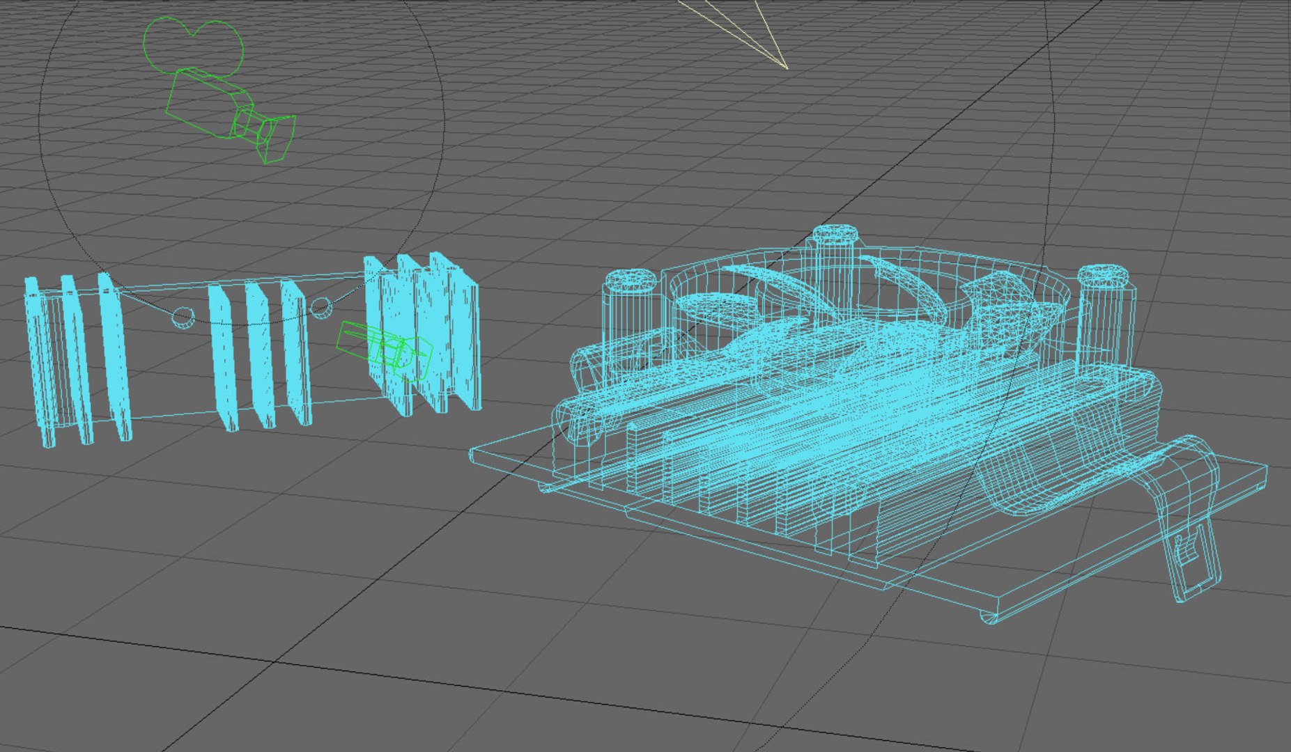 3ds max component types heatsink