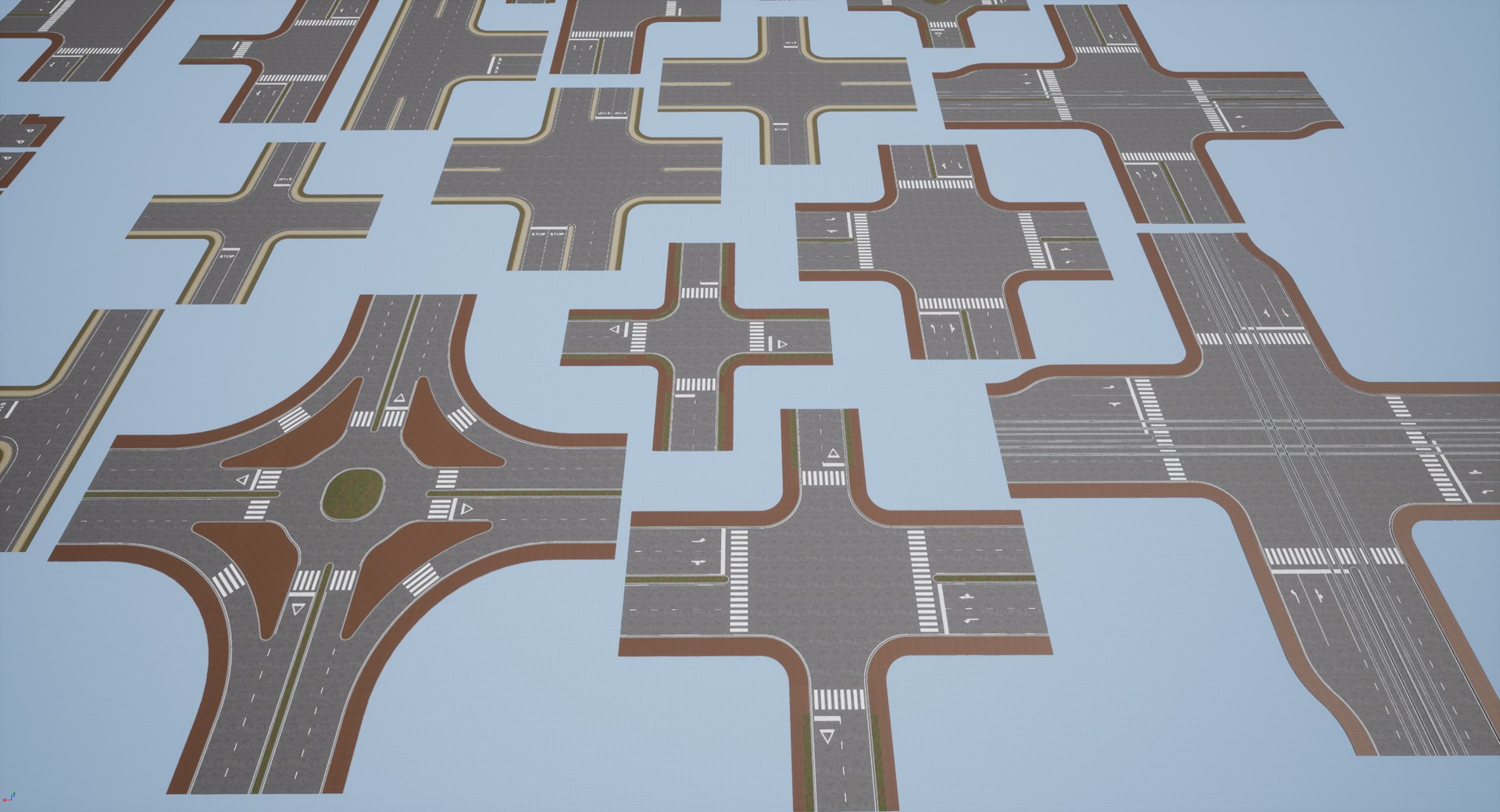 3D Highway Streets And Construction Roads - TurboSquid 1973968
