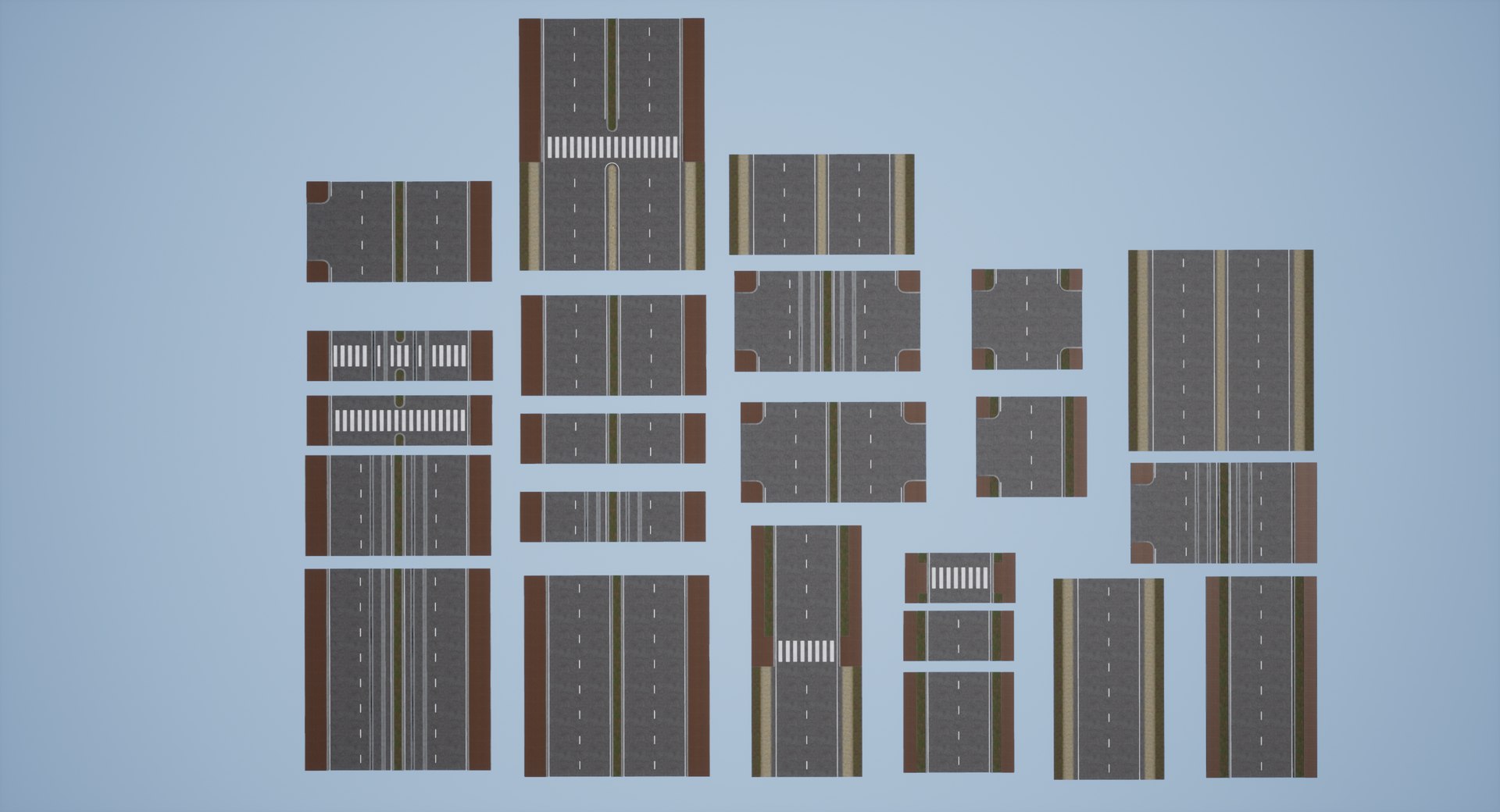 3D Highway Streets And Construction Roads - TurboSquid 1973968