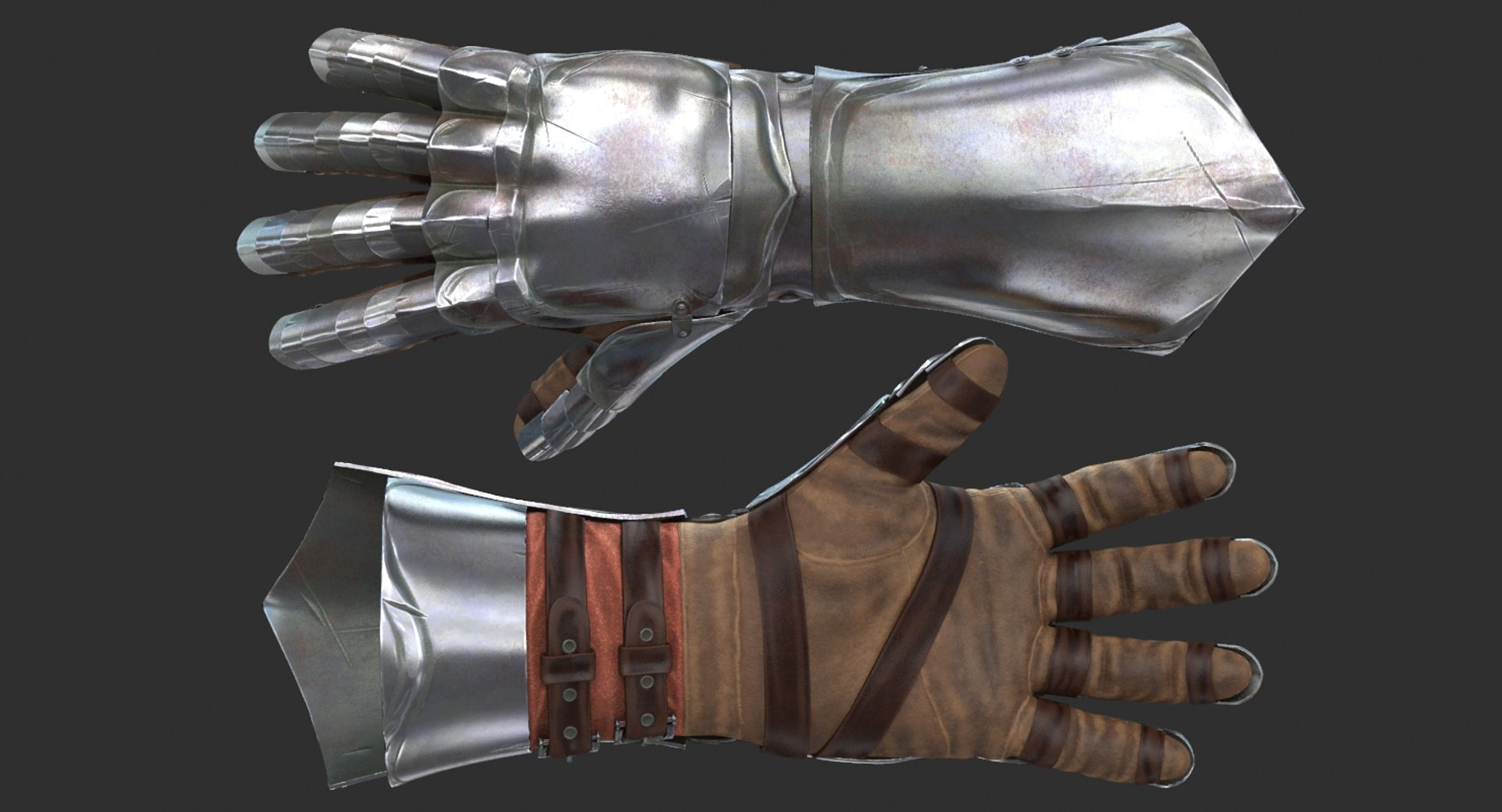 Medieval Gauntlets Model - TurboSquid 1351065