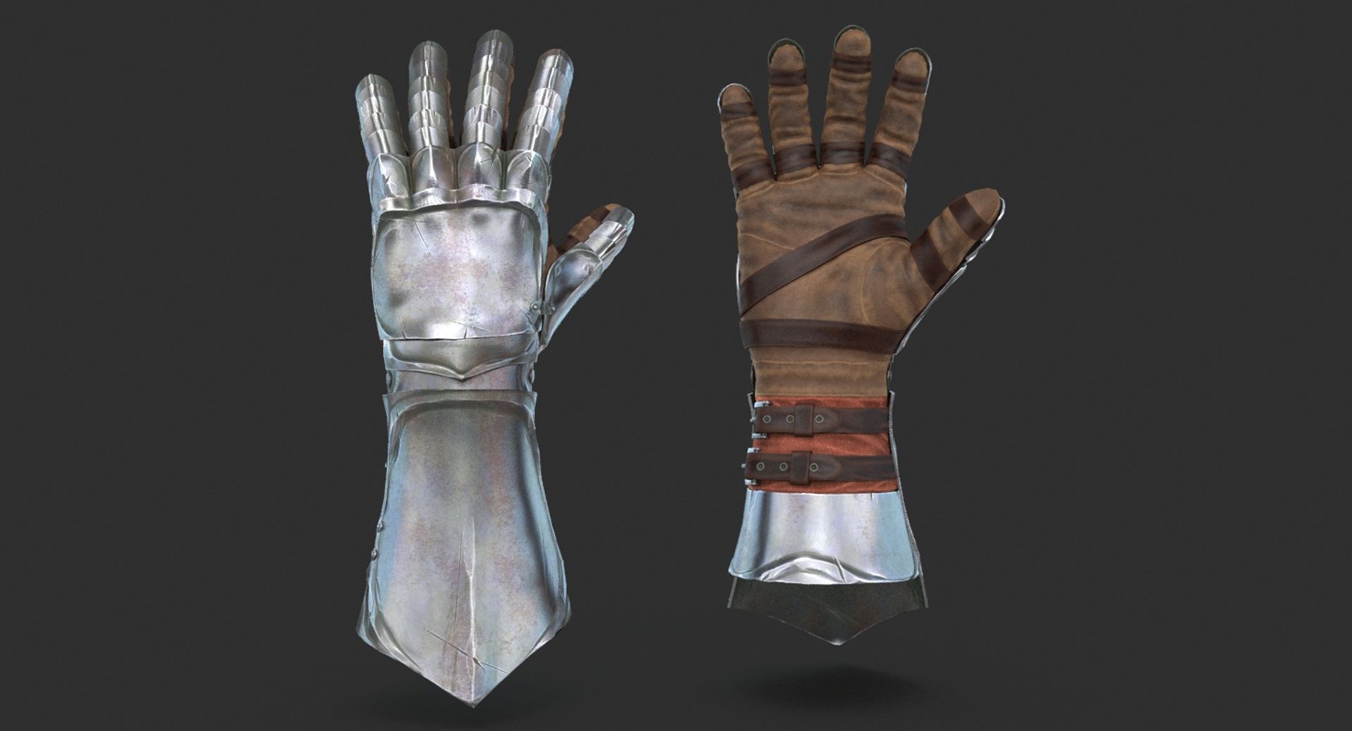 Medieval Gauntlets Model - TurboSquid 1351065