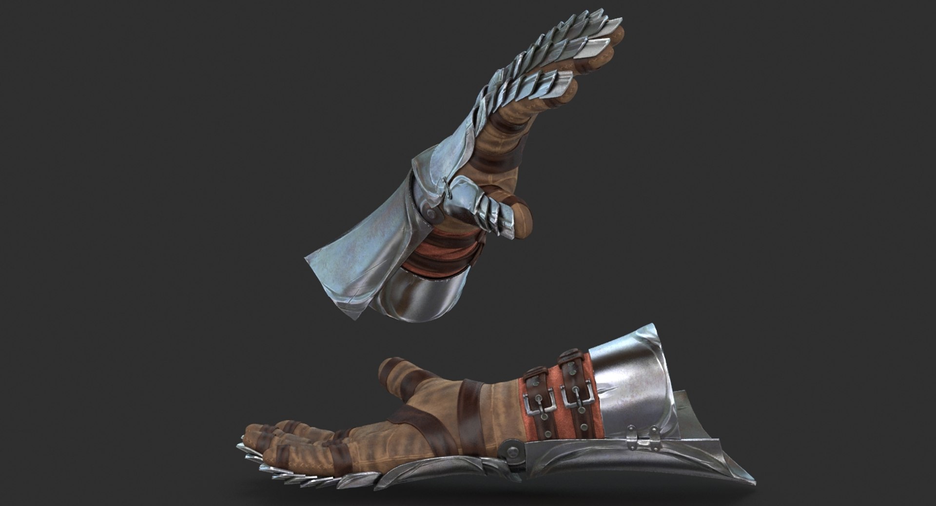 Medieval Gauntlets Model - TurboSquid 1351065