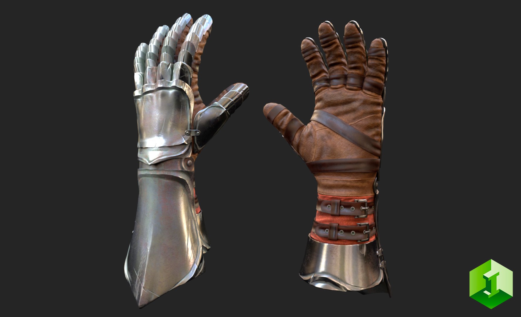 Medieval Gauntlets Model - TurboSquid 1351065