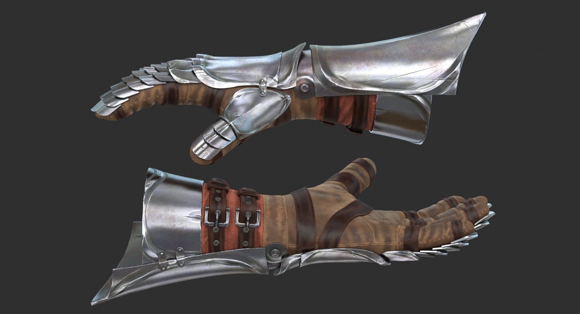 Medieval Gauntlets Model - TurboSquid 1351065