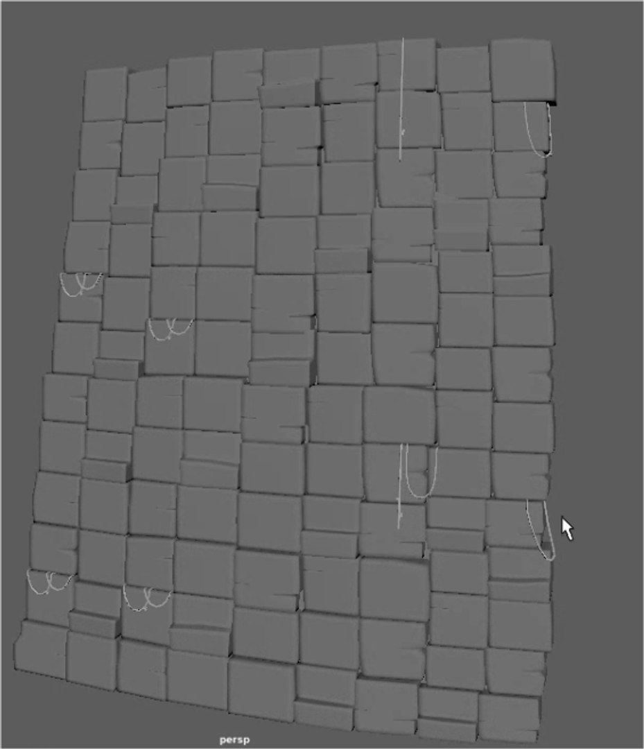 Cartoon rock wall model - TurboSquid 1688125