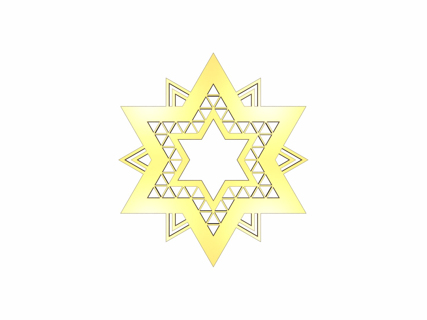 Star david model - TurboSquid 1416850