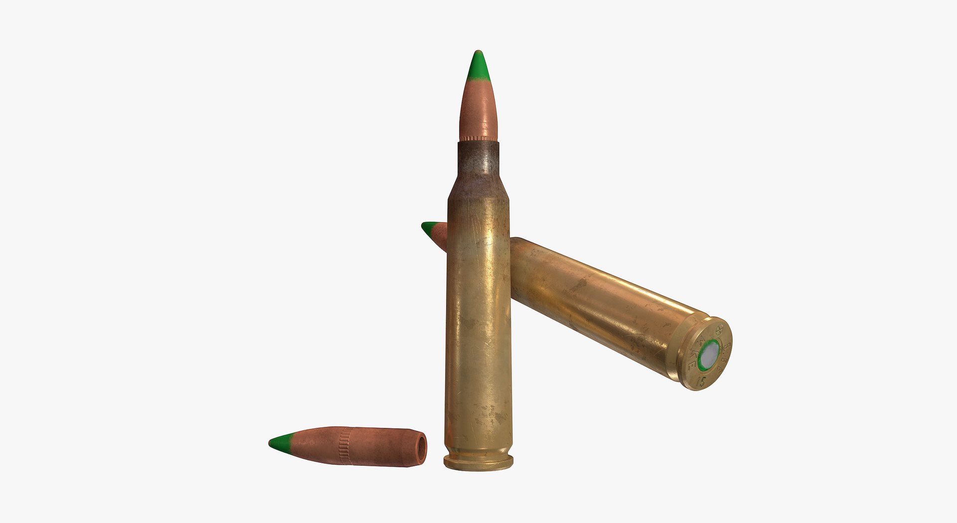 Realistic Cartridge 556 45mm NATO Ammo Bullet 3D - TurboSquid 2127619