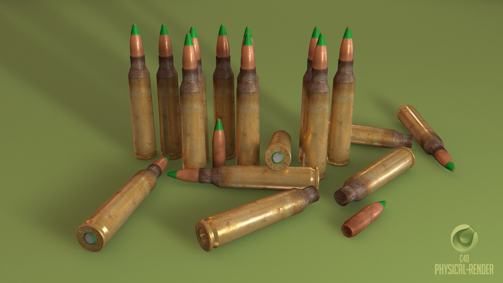 Realistic Cartridge 556 45mm NATO Ammo Bullet 3D - TurboSquid 2127619