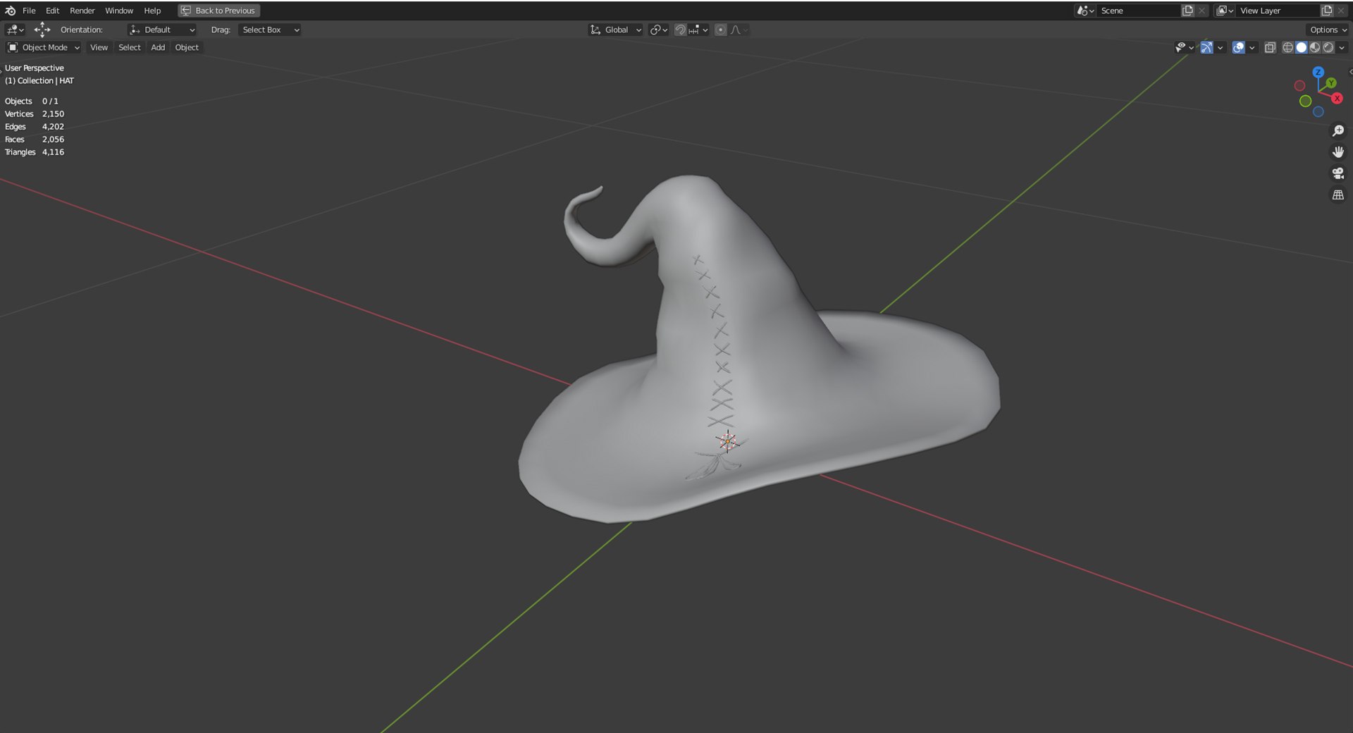 Witches Magic Hat Game Ready Low-poly 3D Model 3D - TurboSquid 1784426