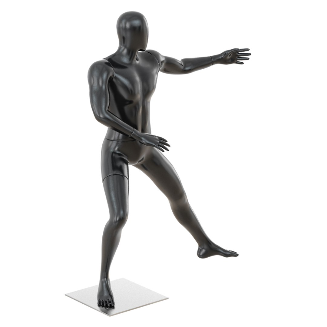 Faceless Mannequin Martial Arts 3D Model - TurboSquid 1384002