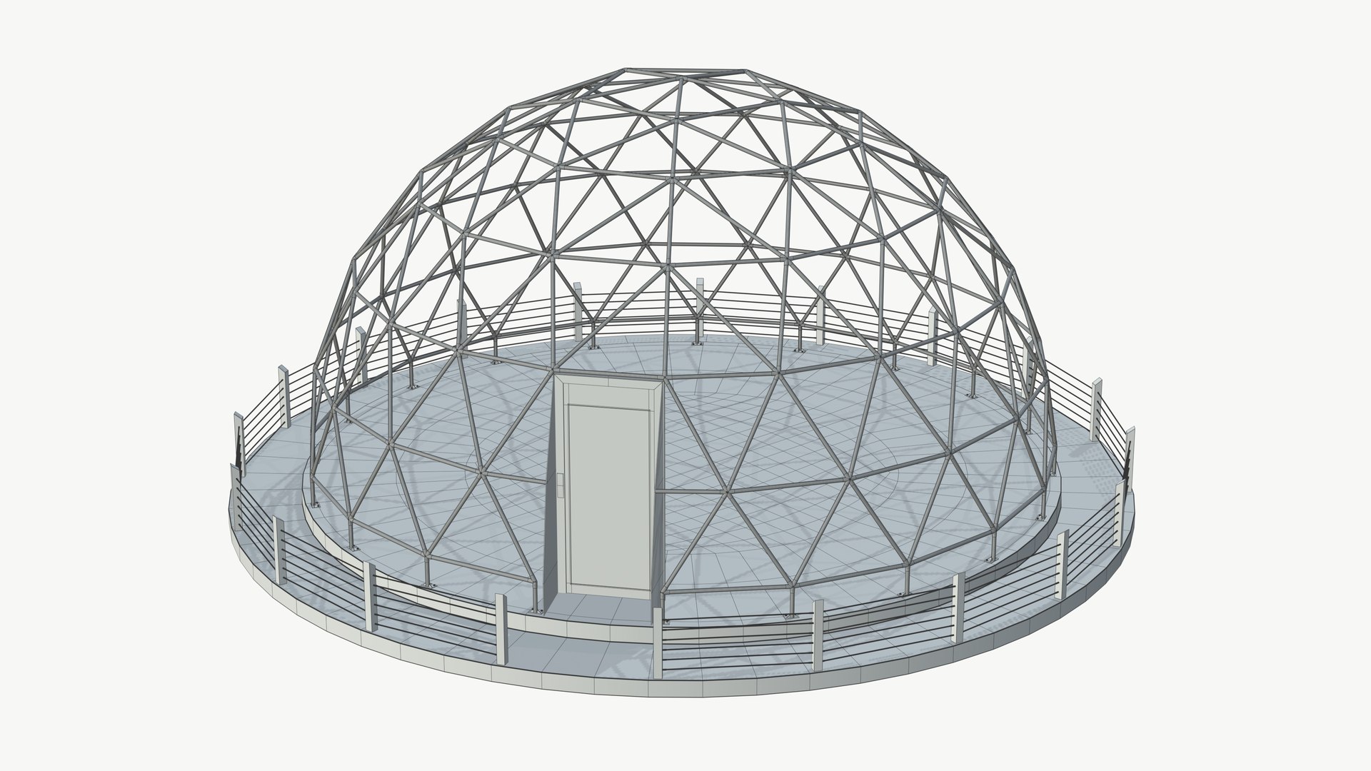 Geodesic Dome V4 Modern Design 3D Model - TurboSquid 2071597