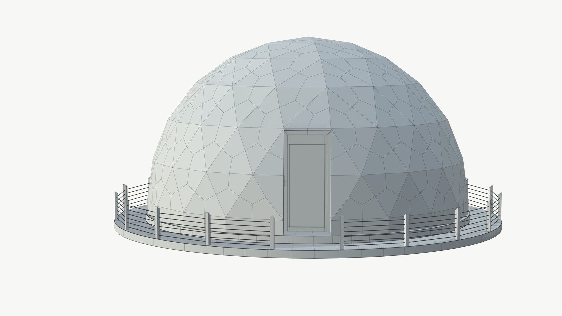 Geodesic Dome V4 Modern Design 3D Model - TurboSquid 2071597