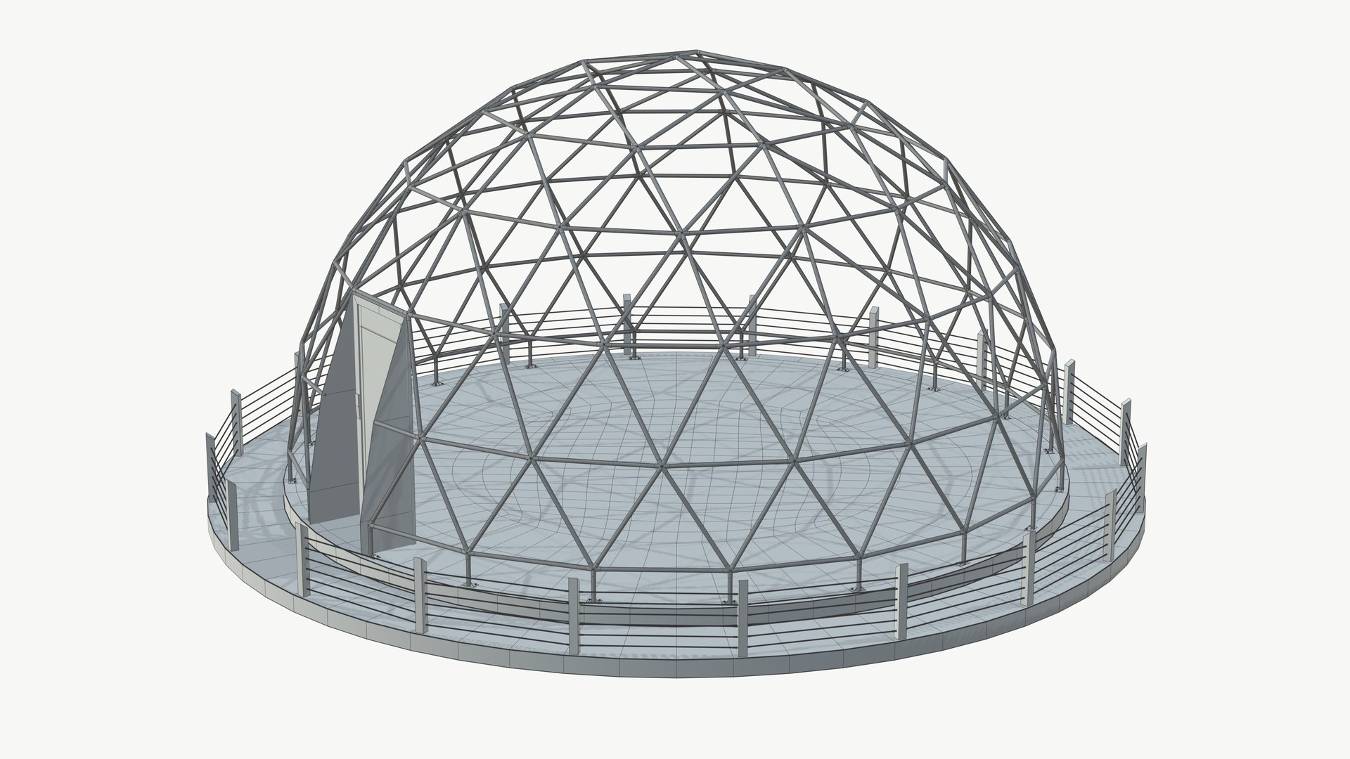 Geodesic Dome V4 Modern Design 3D Model - TurboSquid 2071597