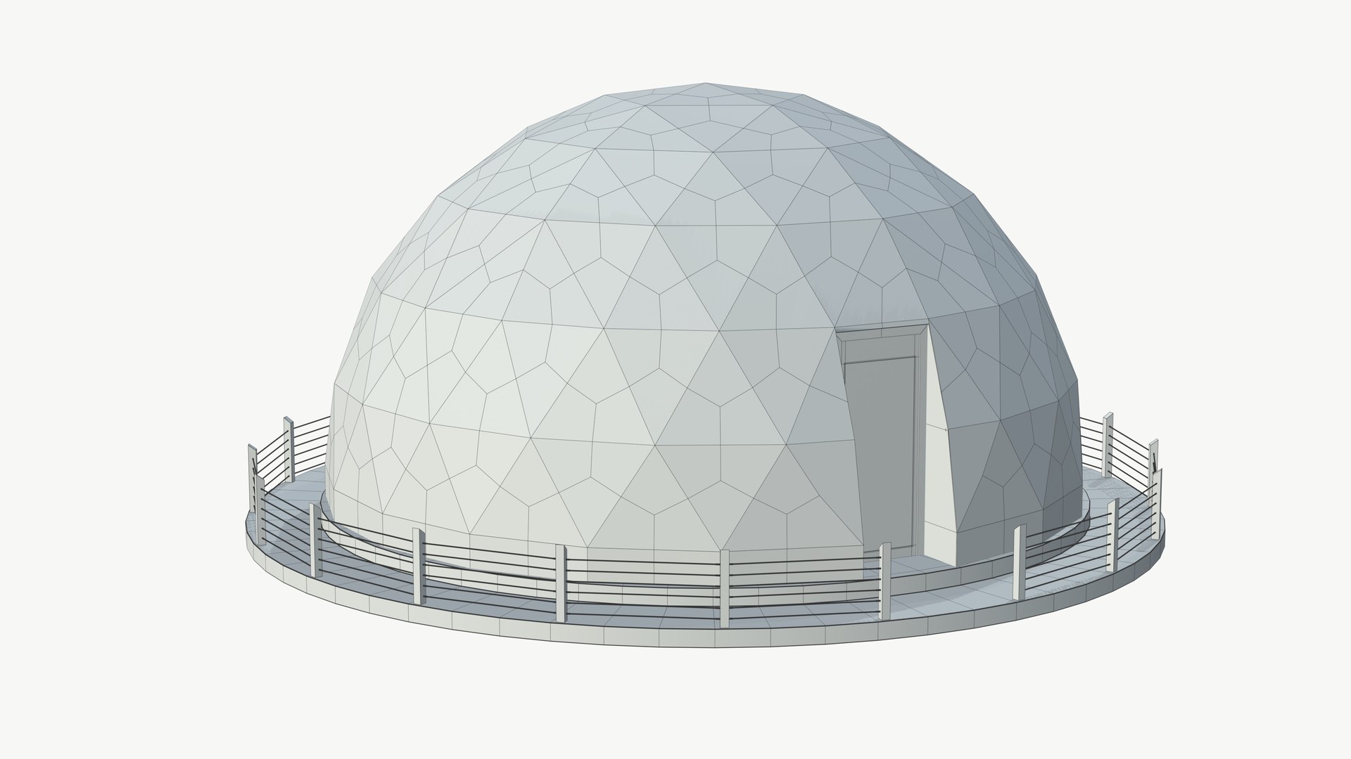 Geodesic Dome V4 Modern Design 3D model - TurboSquid 2071597