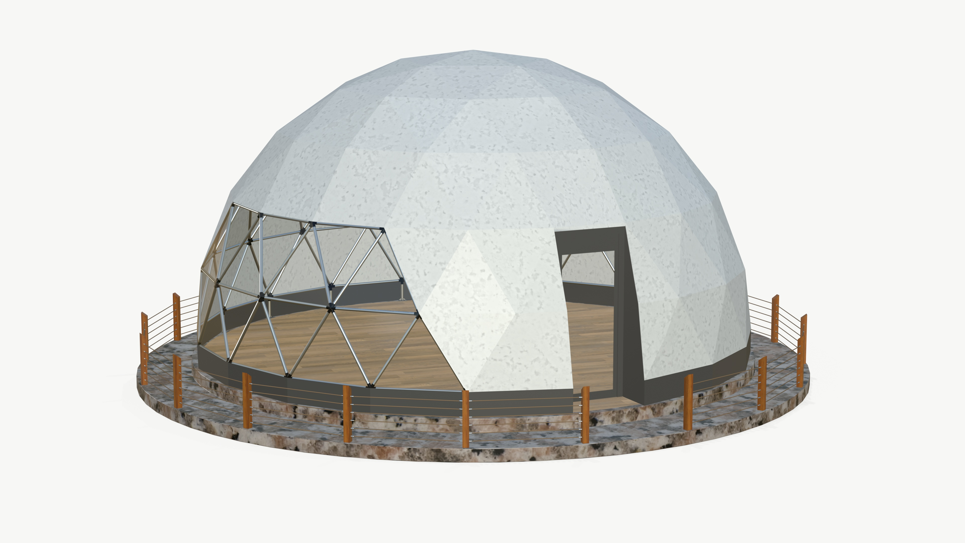 modelo 3d Domo Geodésico V4 Diseño Moderno - TurboSquid 2071597