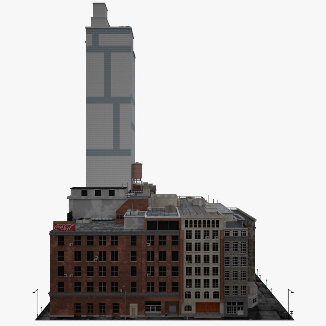 3d new york city block model