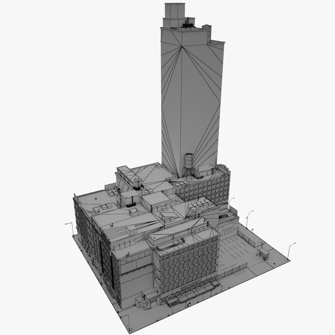 3d new york city block model