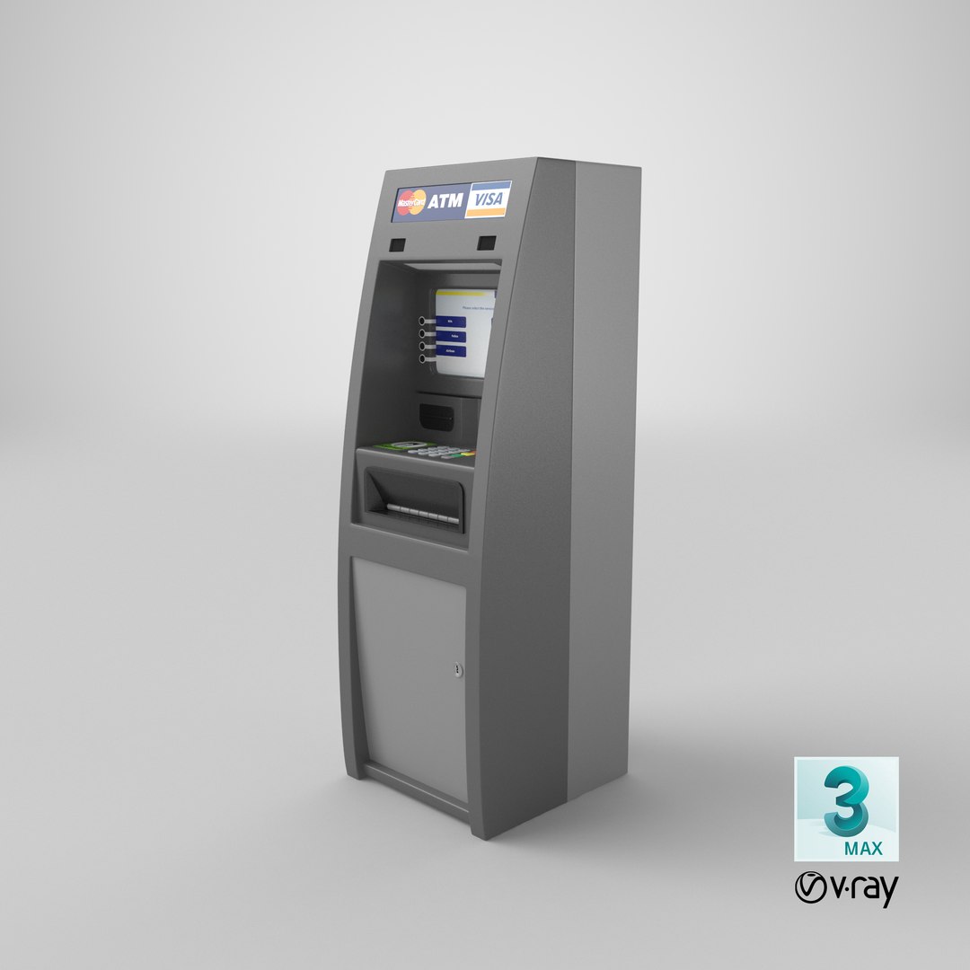 3D real atm machine - TurboSquid 1515426