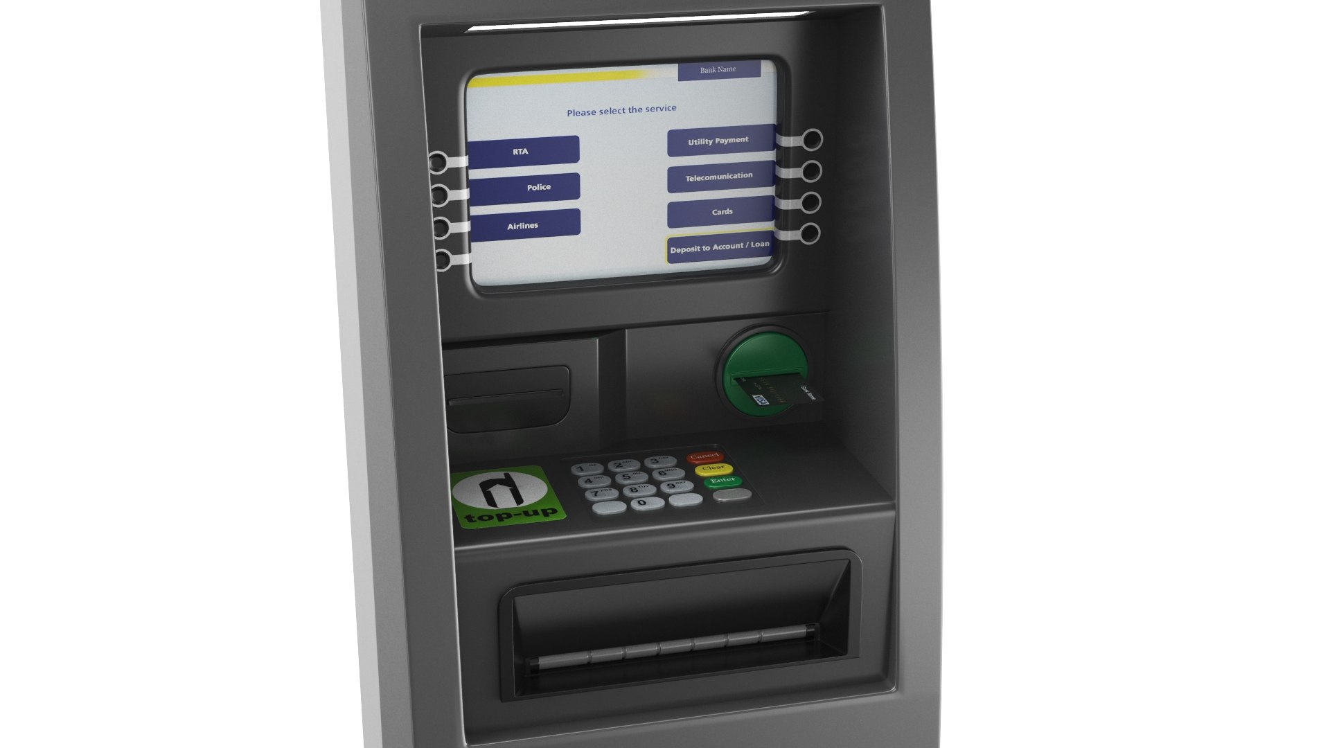 3D real atm machine - TurboSquid 1515426
