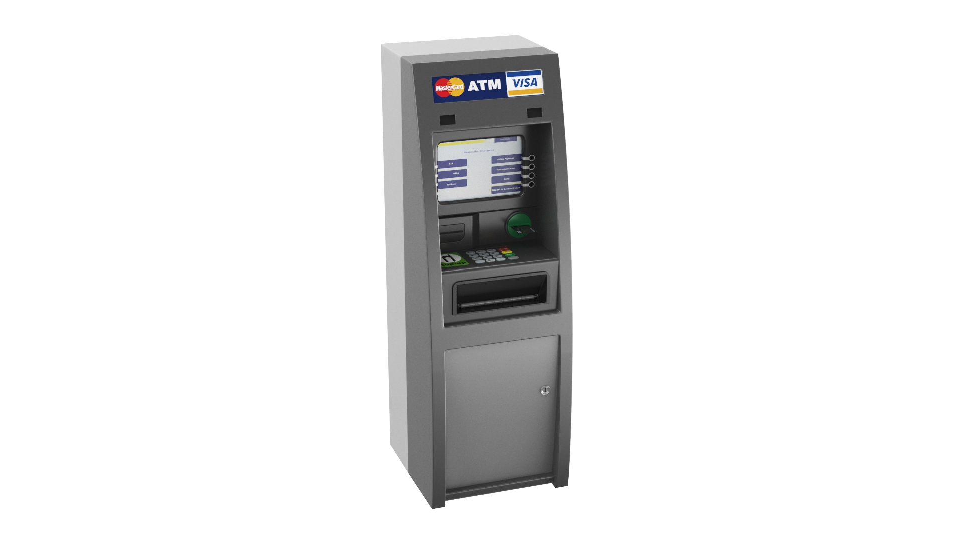 3D real atm machine - TurboSquid 1515426